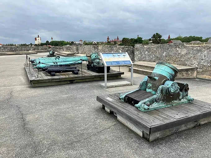 Cannons: the original long-distance relationship tool. When you absolutely, positively need to send a message across the bay.