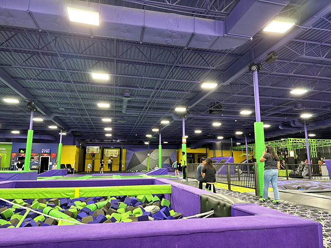 Foam pits: where dignity goes to die, and laughter comes alive. Dive in, if you dare!