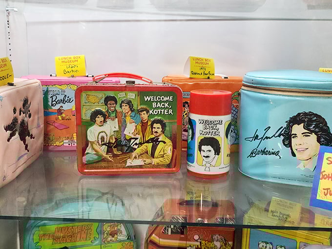 Star-studded snacks! These signed lunch boxes are the autograph books of the cafeteria world, each one a brush with lunchtime fame.