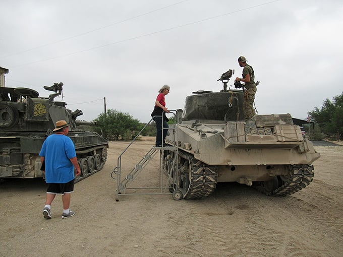 "Your childhood dreams, supersized." Visitors of all ages can fulfill their fantasies of commanding a real-life tank on this unique ride.