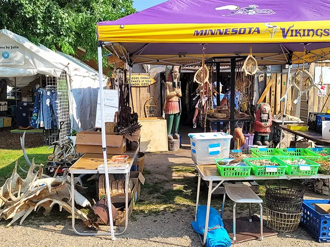 Vikings territory meets vintage wonderland. It's a touchdown of trinkets where even the most stoic Minnesotan might let out an excited "Uff da!"