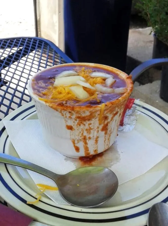 Is it a hug in a bowl? This hearty chili looks like it could warm even the coldest of days – and hearts!