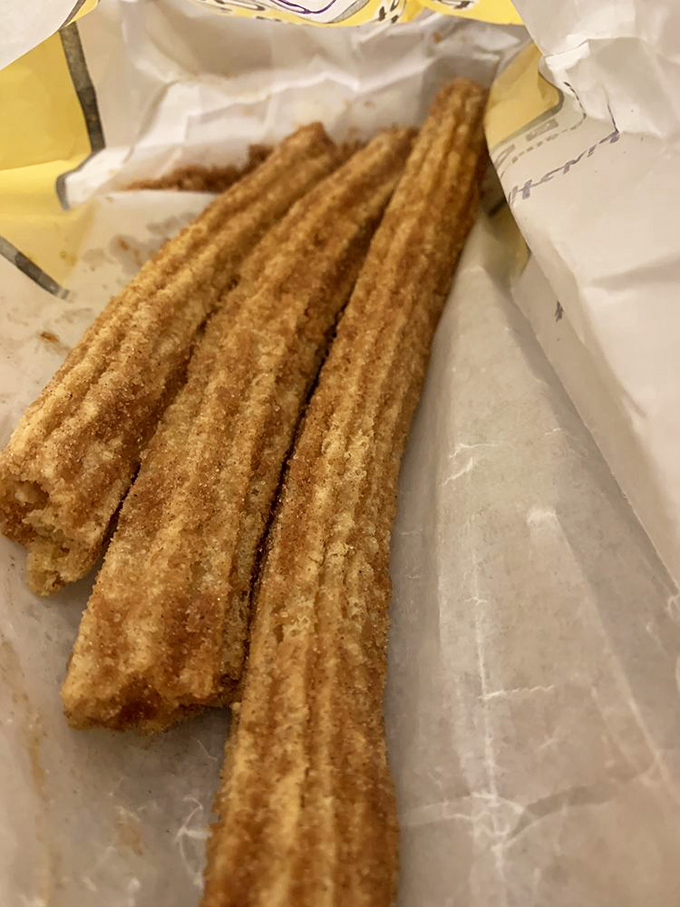 Churro-ly you can't resist! These cinnamon-sugar sticks are the perfect sweet ending to your Taco Bus journey.