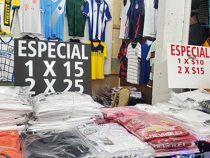 Score a goal in the fashion game! This sports jersey jackpot is where team spirit meets thrift. Rep your favorite players without breaking the bank!