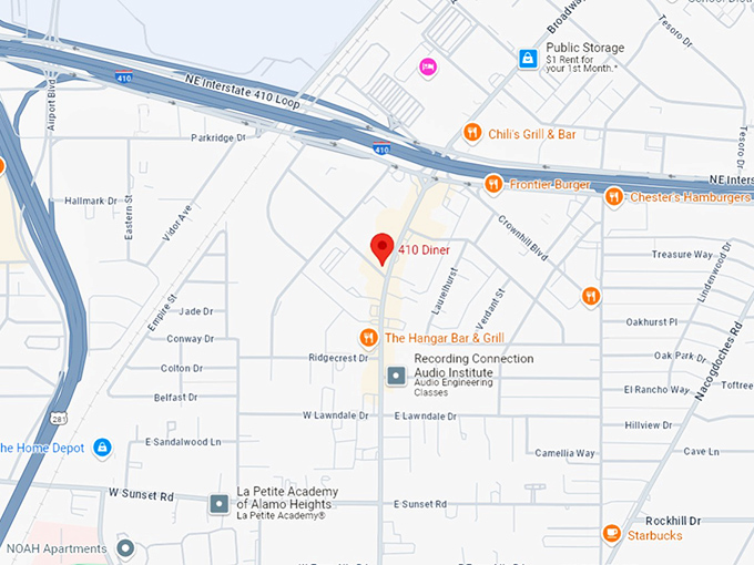 16 410 diner map