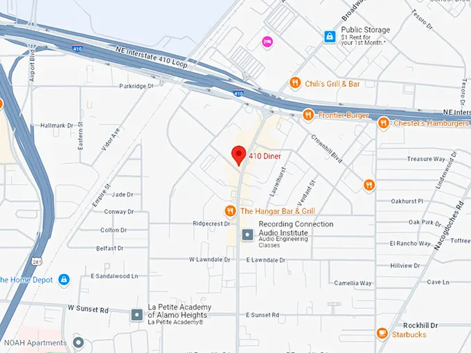 16 410 diner map
