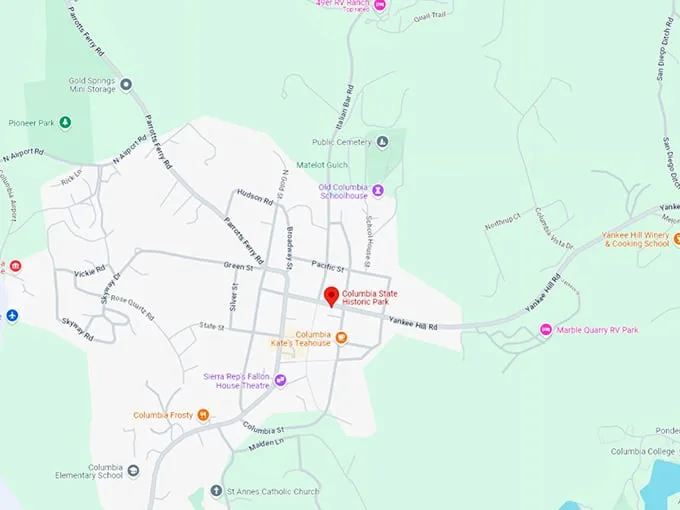 16 columbia state historic park map