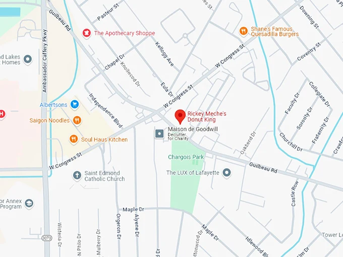 16 rickey meche's donut king map