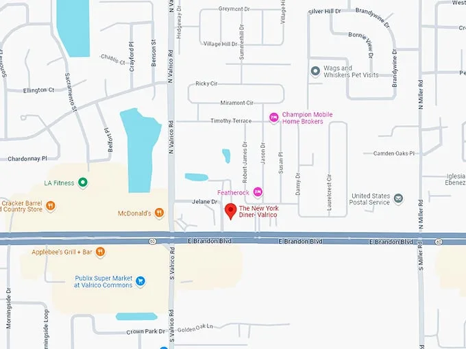 16 the new york diner map