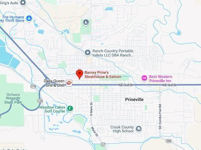 16. barney prine's steakhouse & saloon map
