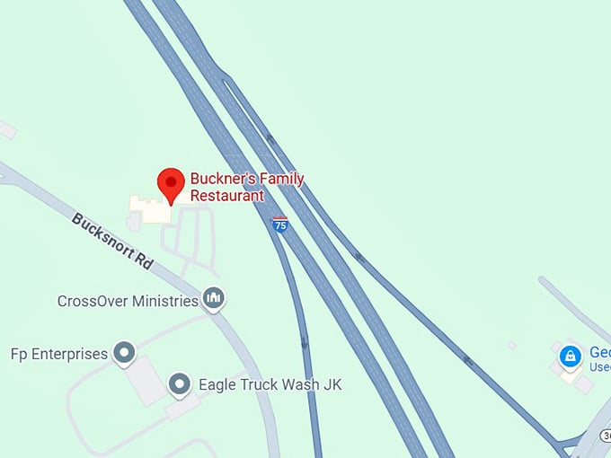 16. buckner's family restaurant map