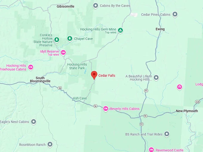 16. cedar falls map