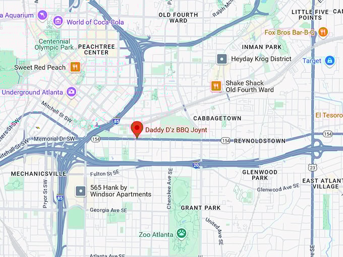 16. daddy d'z bbq joynt map