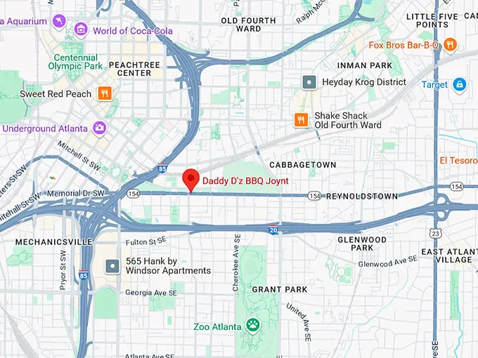 16. daddy d'z bbq joynt map