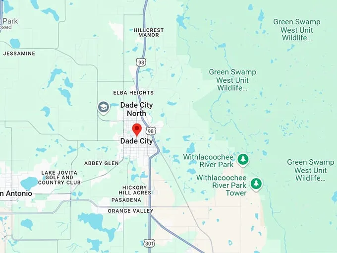 16. dade city map