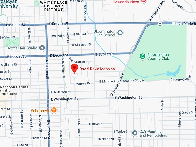 16. david davis mansion map