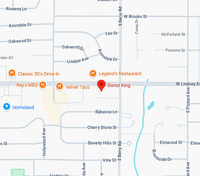 16. donut king map