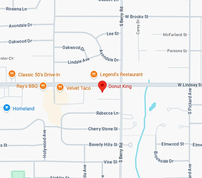 16. donut king map