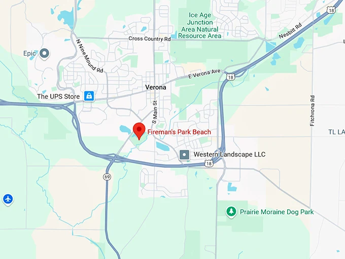 16. fireman's park beach map