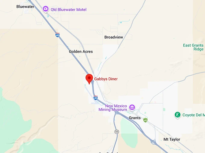 16. gabbys diner map