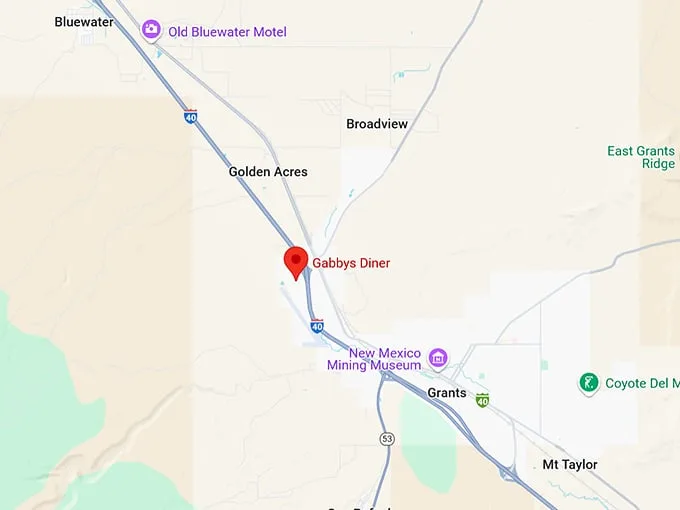 16. gabbys diner map
