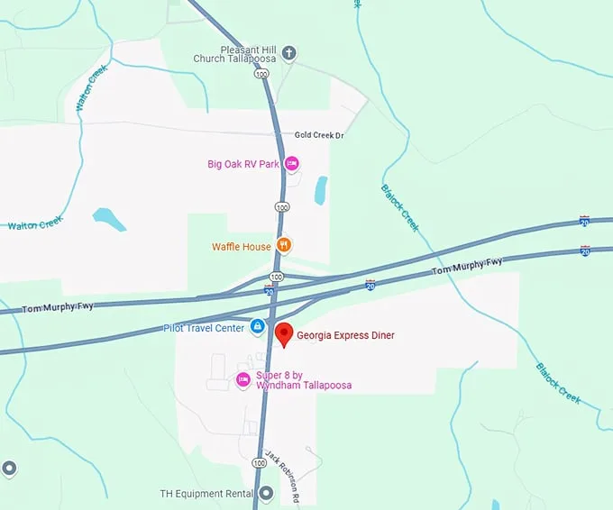 16. georgia express diner map