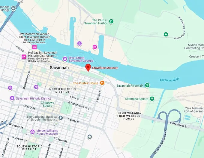 16. graveface museum map