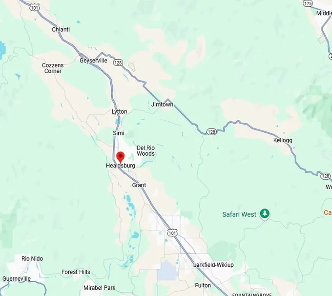 16. healdsburg map