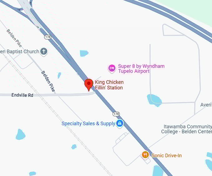 16. king chicken fillin' station map
