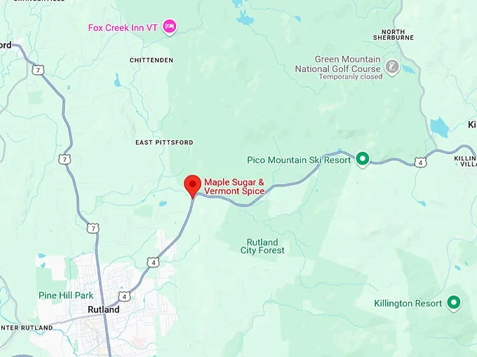 16. maple sugar & vermont spice map