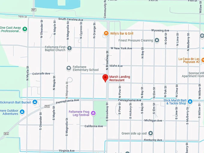 16. marsh landing restaurant map