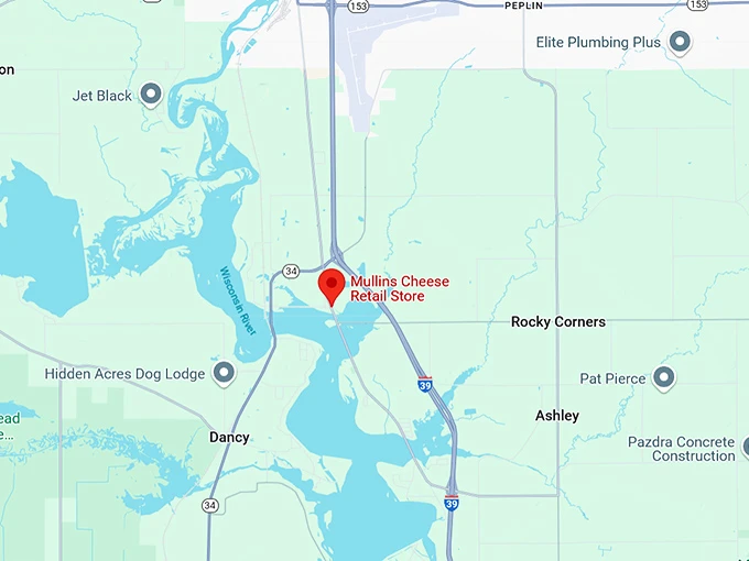 16. mullins cheese retail store map
