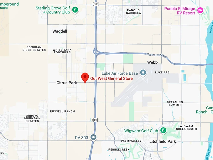 16. out west general store map