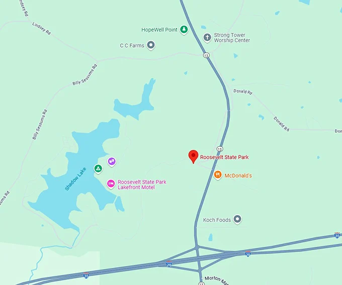 16. roosevelt state park map