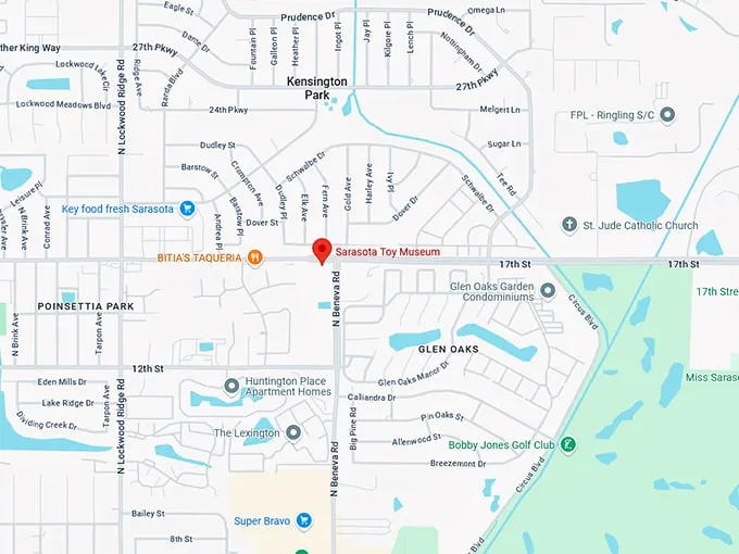 16. sarasota toy museum map
