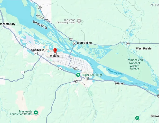 16. winona map