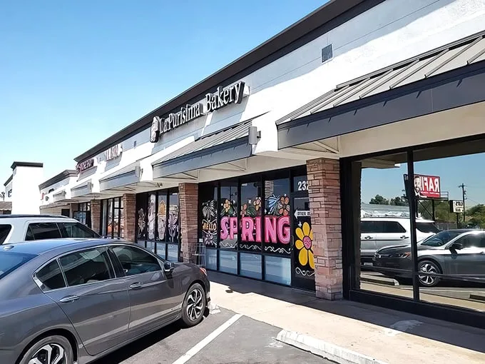 La Purisima Bakery 2: Where every day is Cinco de Mayo for your taste buds! Vibrant colors and festive vibes promise a fiesta of flavors inside.