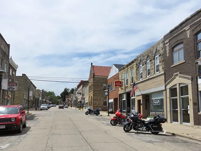 Mineral Point: Where time slows down and charm speeds up. This street scene could be a Norman Rockwell painting come to life.