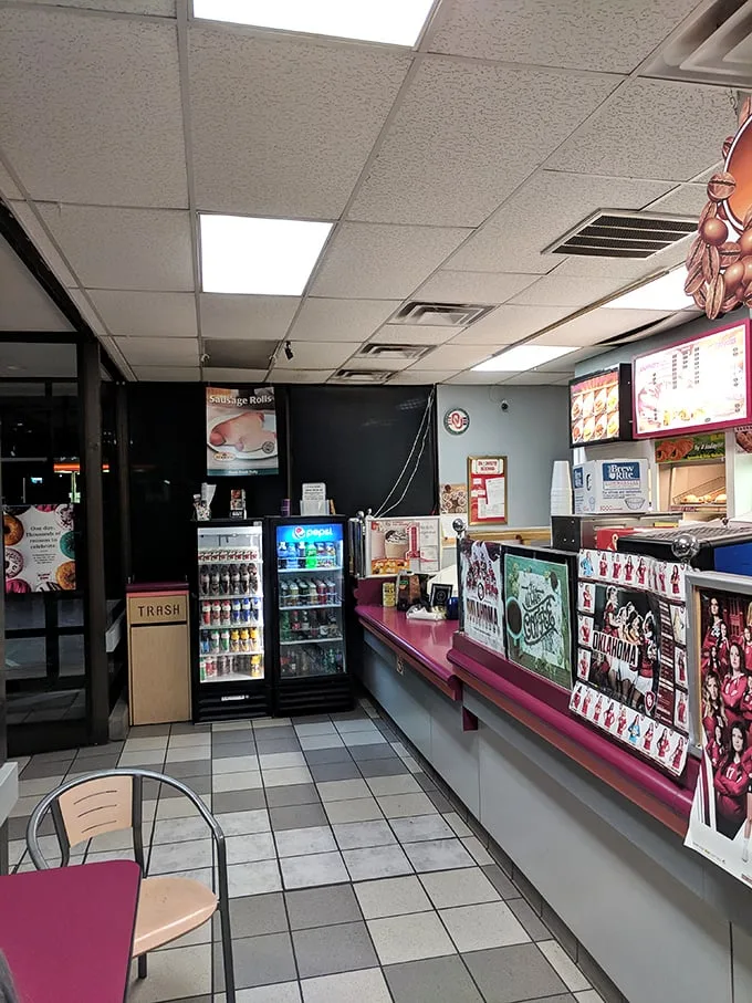 Step into a time machine of taste! This no-frills interior whispers sweet nothings of nostalgia and promises of impending deliciousness.