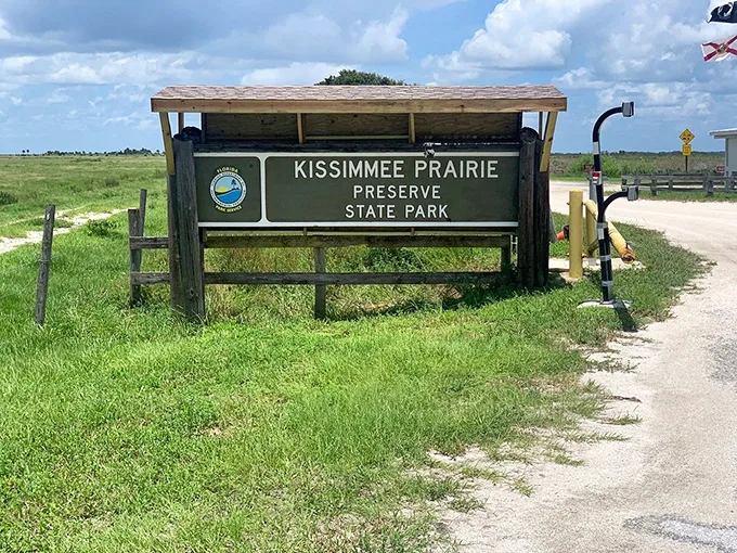 "You are here" – in paradise! This unassuming sign marks the entrance to a world of wild wonders and starry nights.