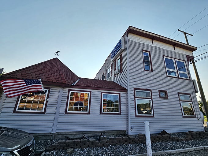 Brennan's Fish House: Where New England charm meets Midwest hospitality. That white clapboard exterior is as crisp as a perfectly fried cod!