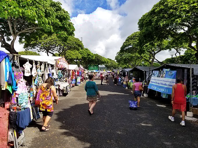 Imagine if your favorite flea market had a love child with the Super Bowl. That's the Aloha Stadium Swap Meet – big, bold, and full of surprises!