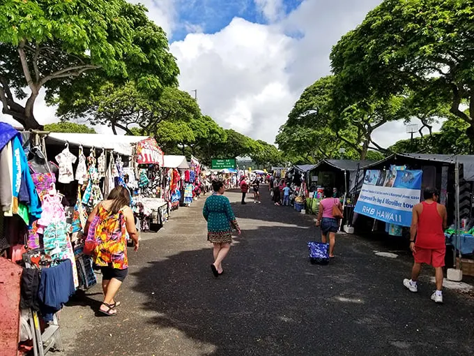 Imagine if your favorite flea market had a love child with the Super Bowl. That's the Aloha Stadium Swap Meet – big, bold, and full of surprises!