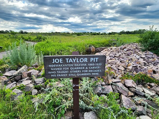 Joe Taylor's legacy lives on! This pit isn't for grilling, but it's definitely smoking with historical significance.