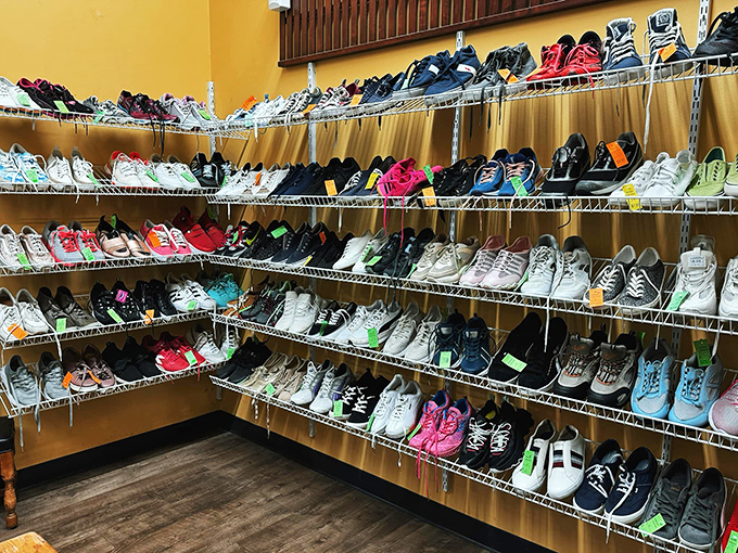 Shoe lovers, rejoice! This footwear fiesta could rival Imelda Marcos's closet, with enough variety to make Cinderella's fairy godmother jealous.