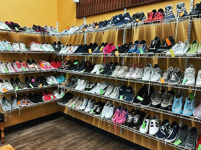 Shoe lovers, rejoice! This footwear fiesta could rival Imelda Marcos's closet, with enough variety to make Cinderella's fairy godmother jealous.
