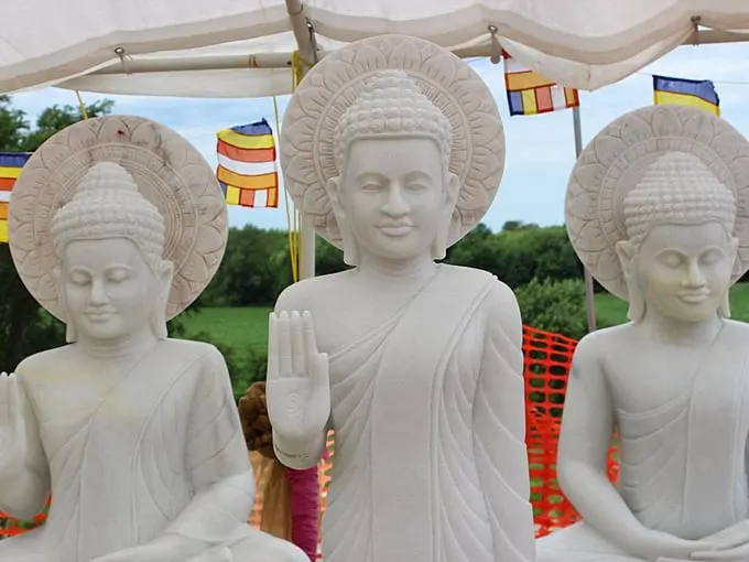 These serene statues aren't just standing around – they're silently teaching us the art of inner peace.