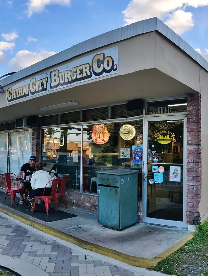Charm City Burger Co: Where burgers go to graduate with honors. This unassuming spot flips PhD-level patties.