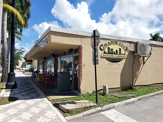 Don't let the modest exterior fool you. Inside, it's a burgerlicious wonderland that'll make your taste buds sing.
