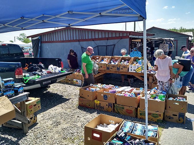 Boxes of curiosities and baskets of bounty: Jamestown's market is a feast for both bargain hunters and foodies alike.